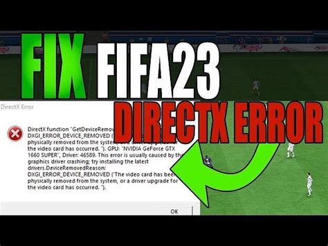 fifa 23 “directx function dx12renderer nvapi d3d12 dxgi device hung