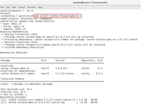 kb parallels how to install qemu kvm with libvirt on centos 7 machine