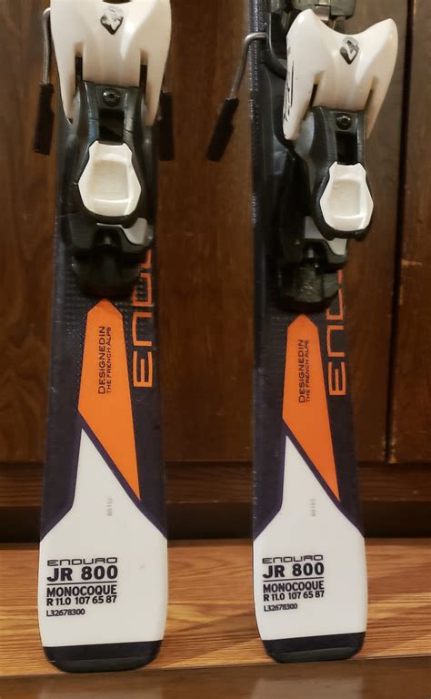 Jr Skis Salomon Enouro 130cm With Salomon L7 Bindings Used Clean