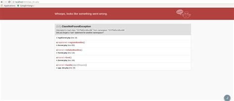 [résolu] [symfony 3] classnotfoundexception par enhancerbd openclassrooms