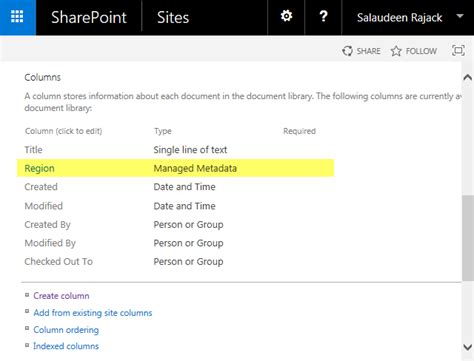 how to add managed metadata column to sharepoint list