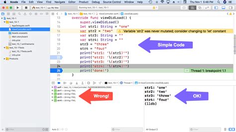 swift xcode debugger displays incorrect values for variables stack