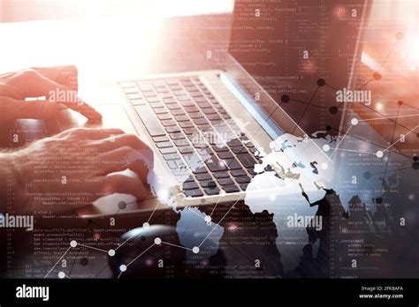 Front End Web Developer Writing Programming Code Language For Website