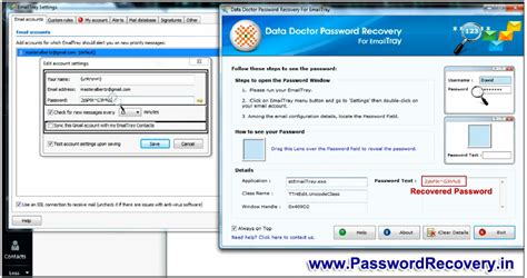 recover forgotten password from email tray password recovery software