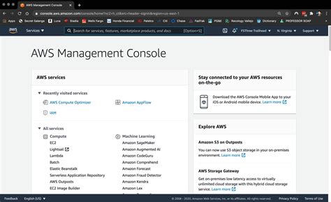 create an amazon web services aws account unit salesforce