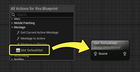 animation slots in unreal engine unreal engine 5 0 documentation