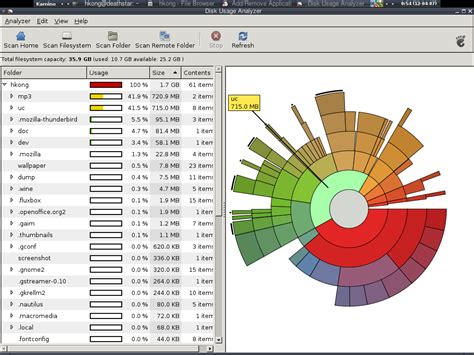 linux by examplesa graphical disk usage analyzer linux