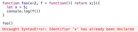 javascript why can t use let to declare a variable using the same