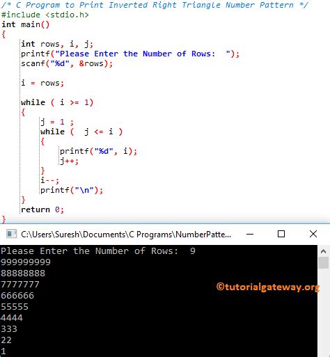program to print triangle pattern in c fasrsupport