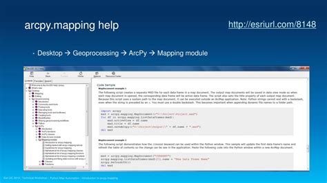 ppt python map automation introduction to arcpy mapping powerpoint