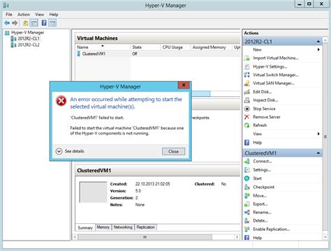 failed to export virtual machine unable to connect to the