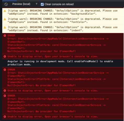 🐞 error error staticinjectorerror appmodule