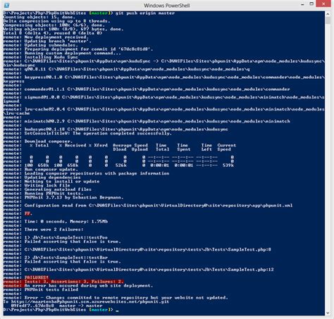running unit tests when deploying to windows azure web