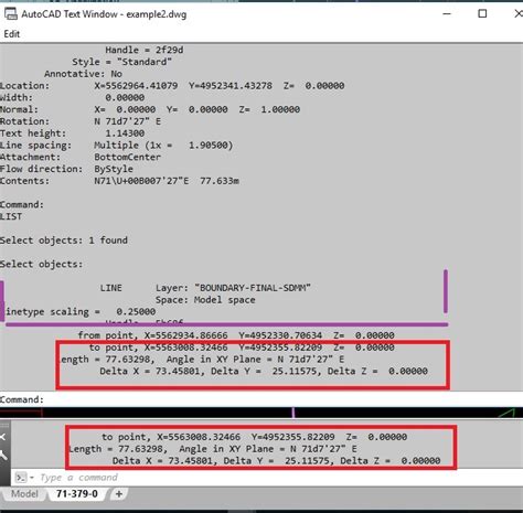 solved using the list command at the command prompt autodesk community