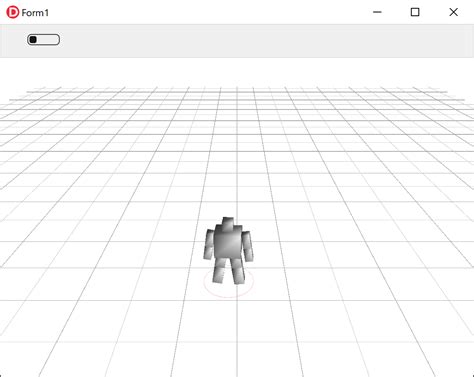 人型の3dメッシュ tmesh をキーボード操作に応答してアニメーション表示 fmx ～delphiソースコード集