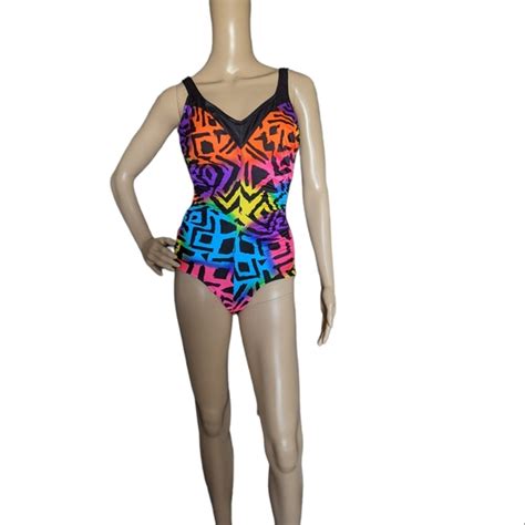 Maxine Of Hollywood Swim Vintage 8s Maxine Of Hollywood Bright Neon
