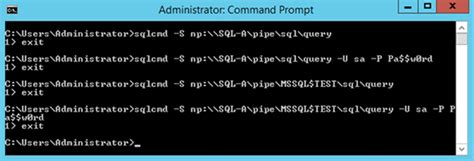 different ways to connect to sql server using sqlcmd