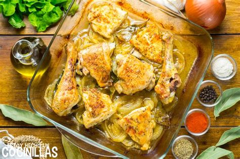 Receta De Pollo Al Horno Troceado Con Especias
