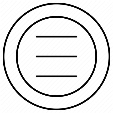 line menu web icon