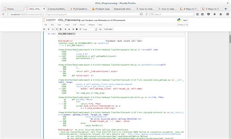 apache spark connectexception call from test 127 0 0 1 to localhost