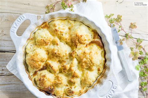 Coliflor Gratinada Al Horno Con Queso Receta De Cocina Fácil Sencilla