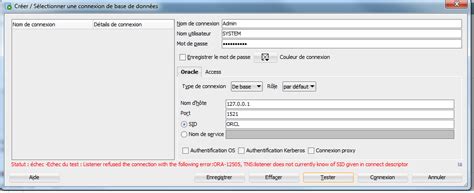 connexion oracle 11gr2 avec sql developer sql developer