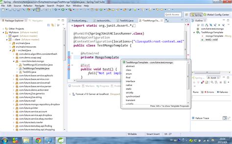 java spring tool suite can not automatically show fields variable