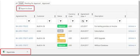 how to export data to excel