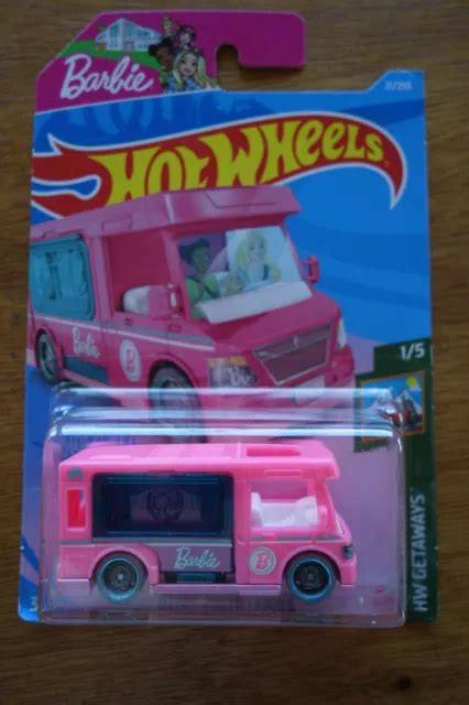 Hot Wheels Barbie Dream Camper [hot Pink] New Sealed Vhtf [e 808] 13