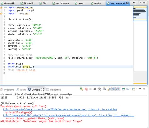 python typeerror series object is not callable when accessing