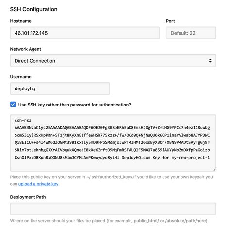 how to deploy to your server using ssh sftp and git with deployhq
