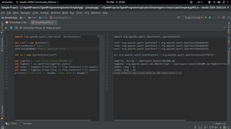 how to setup intellij 14 scala worksheet to run spark stack overflow