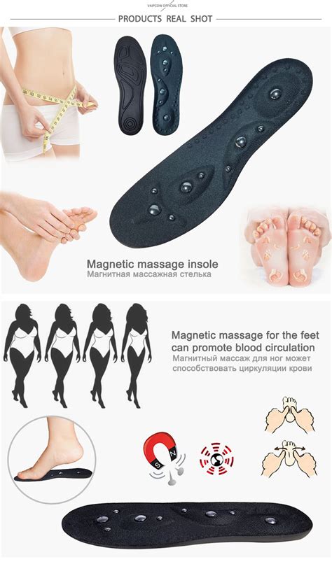 High Quality Magnetic Therapy Magnet Massage Insoles Men Women Shoe