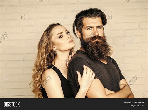 Man Beard Woman Long Image And Photo Free Trial Bigstock Free