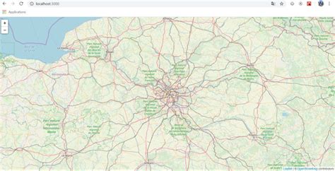 how to create the base of a map with reactjs leaflet and