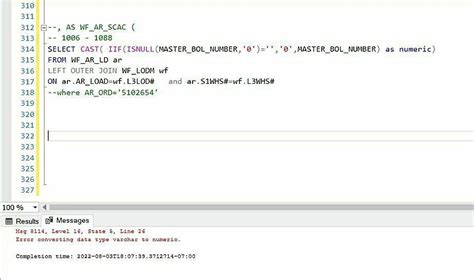 error converting data type varchar to numeric issue sql server forum