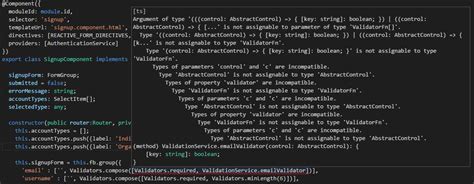 angular2 forms angular 2 error type abstractcontrol is not