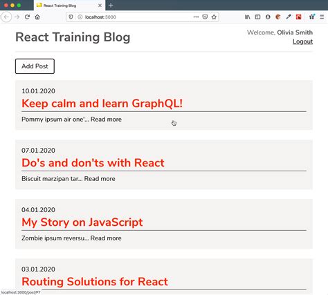 react hands on