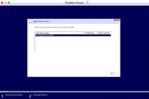 kb parallels unable to install windows from usb no images are