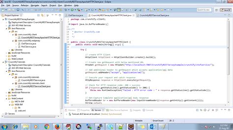 create very simple jersey rest service and send json data from java