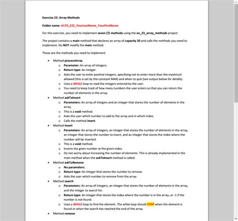 solved java array methods exercise 22 import java util sc