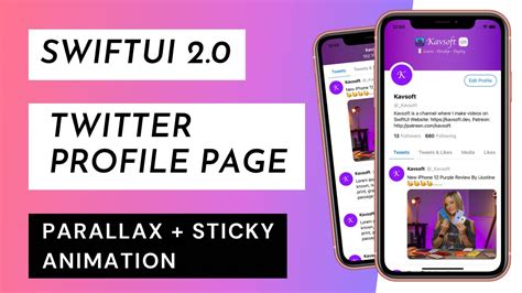 swiftui 2 0 twitter profile page scrolling parallax animation with