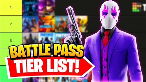 Ranking Every Fortnite Battle Pass In A Tier List Season 2 19 Youtube