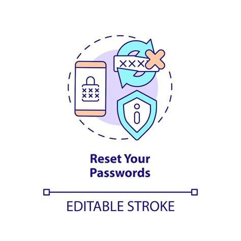 Premium Vector Reset Your Passwords Concept Icon