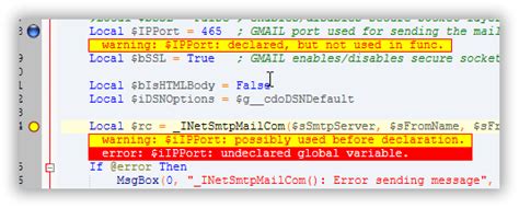smtp mailer udf autoit example scripts autoit forums