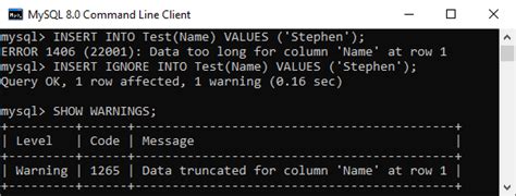 mysql insert ignore javatpoint