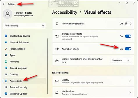 How To Enable Or Disable Animation Effects In Windows 10 Majorgeeks