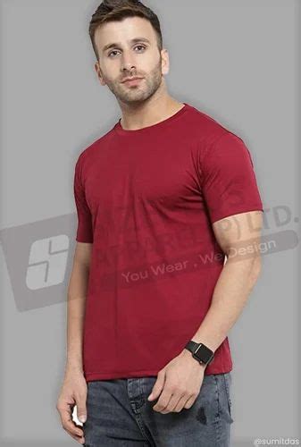 Cotton Plain Men T Shirts Polo Neck Half Sleeves At Rs 240 Piece In