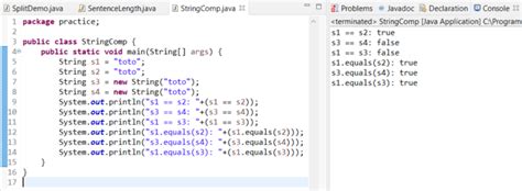 java compare strings how to compare two strings letstacle
