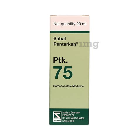 Dr Willmar Schwabe Germany Sabal Pentarkan Ptk 75 Drop Buy Bottle Of
